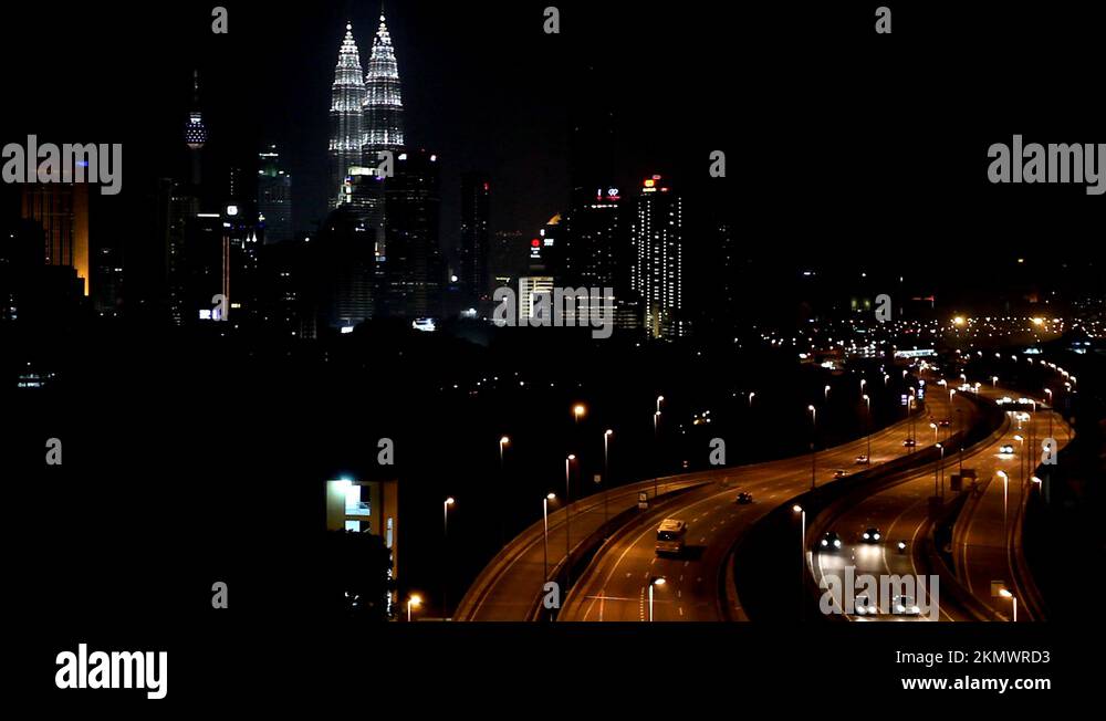 Petronas Twin Towers, Aerial View of Kuala Lumpur, Malaysia, Bird Eye ...
