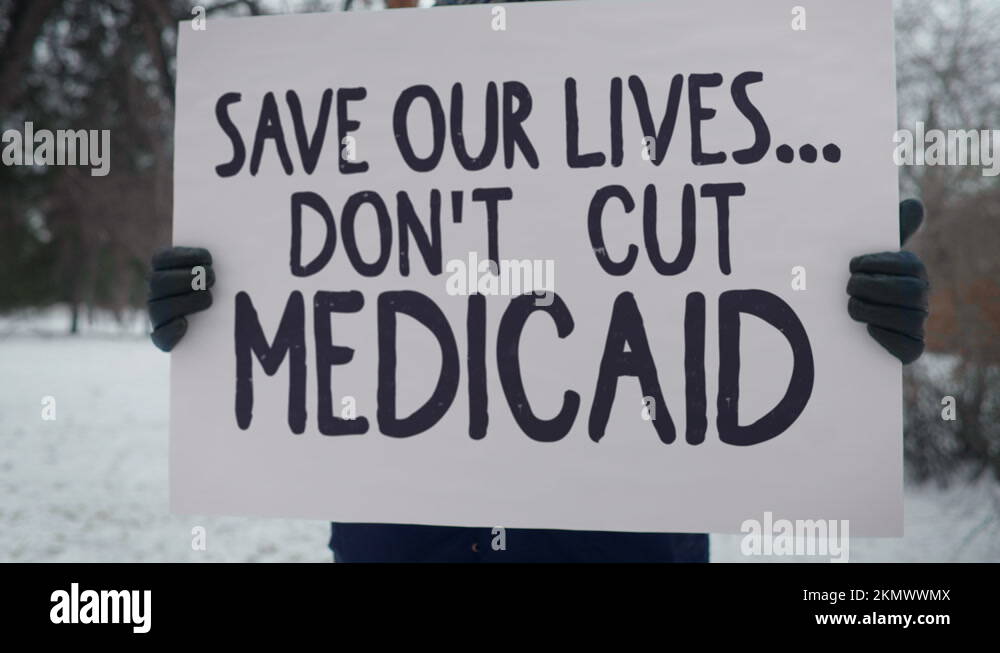 Demonstration In Winter Park With Save Our Lives Don't Cut Medicaid Slogan Stock Video Footage ...