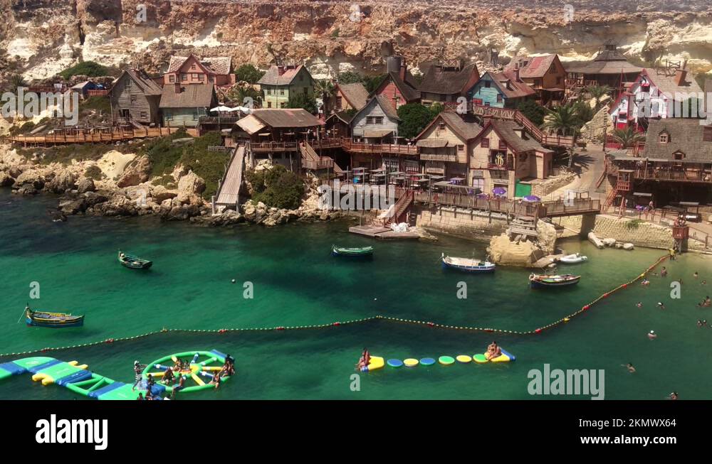 Film set from the 1980 musical 'Popeye', now a theme park in Mellieha ...