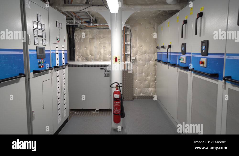 Hydrogen powered ferry Hydra switchboard room - Modern zero emission ...