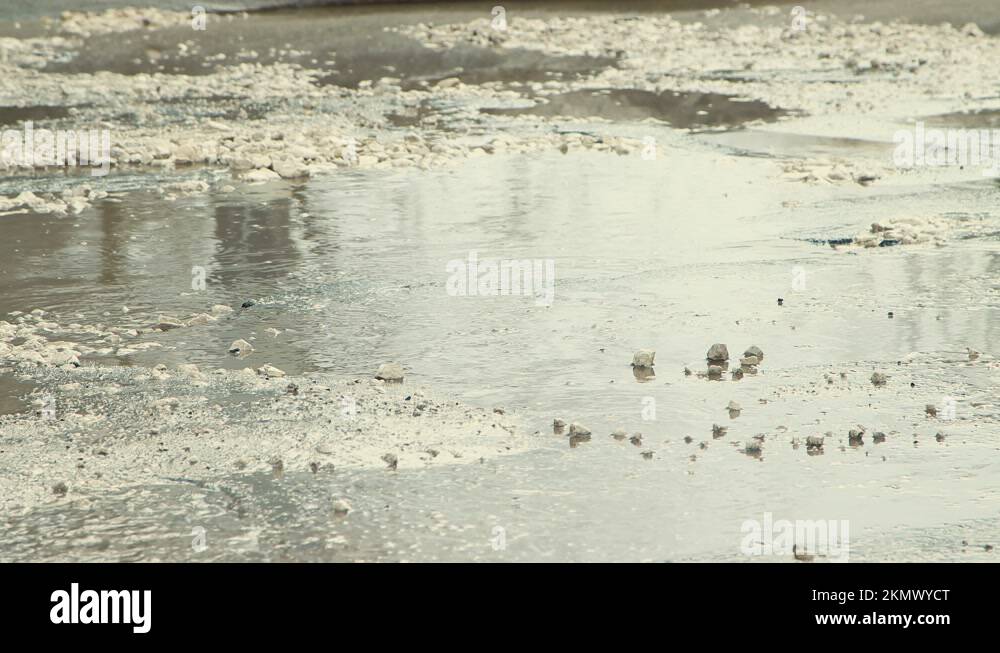 Pits flooded with water after rain, road infrastructure is badly ...