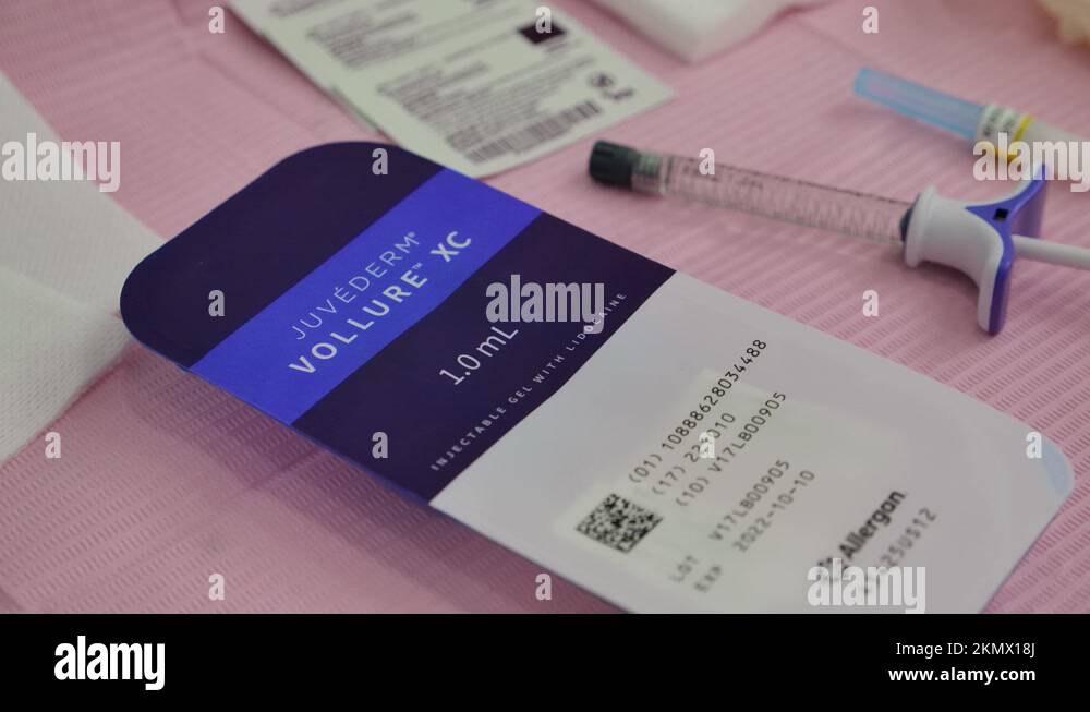 Cosmetic injections bottle botox, filler, collagen and hyaluronic acid ...