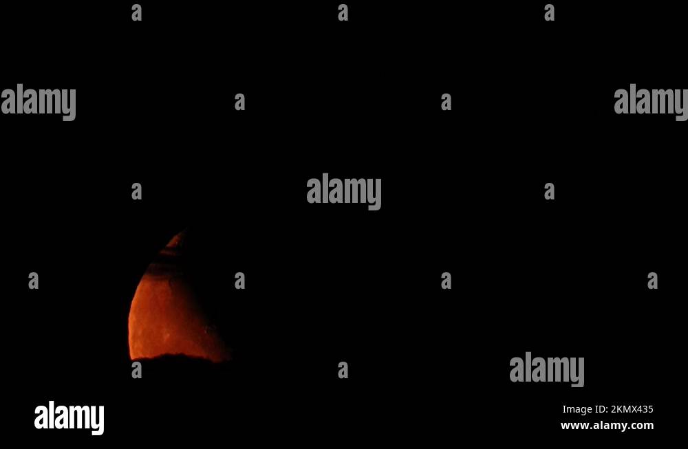 Moonrise in Dark Sky with Clouds. Night Sky natural Background. video ...