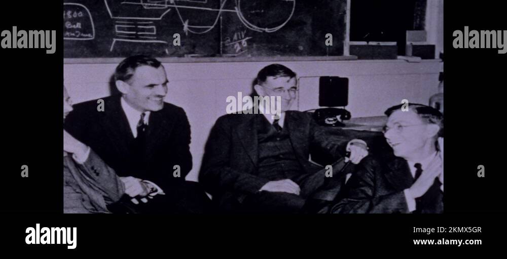 1960s: Dr. Frank Spedding speaking, picture of scientists in front of ...