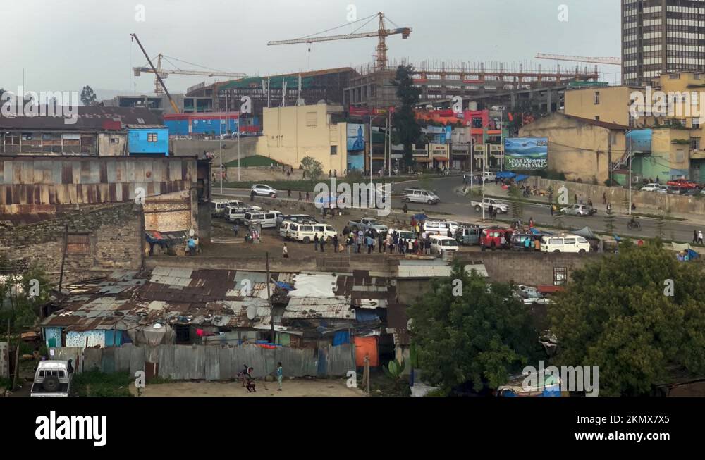 small time lapes, for most busy areas in Addis Ababa, fully motion shot ...