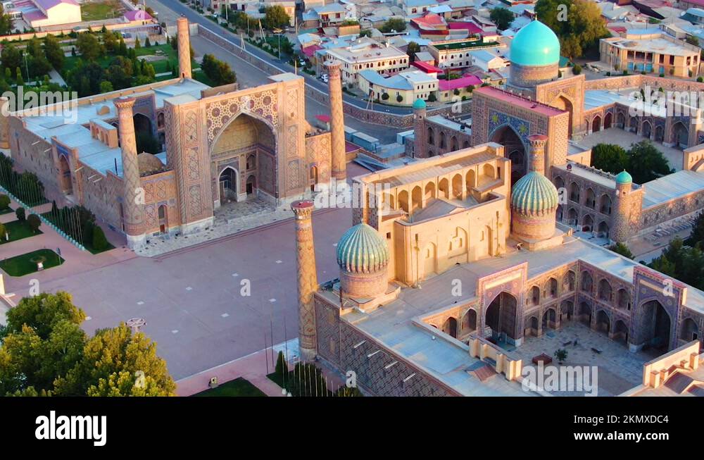 Samarkand historical landmarks Stock Videos & Footage - HD and 4K Video ...