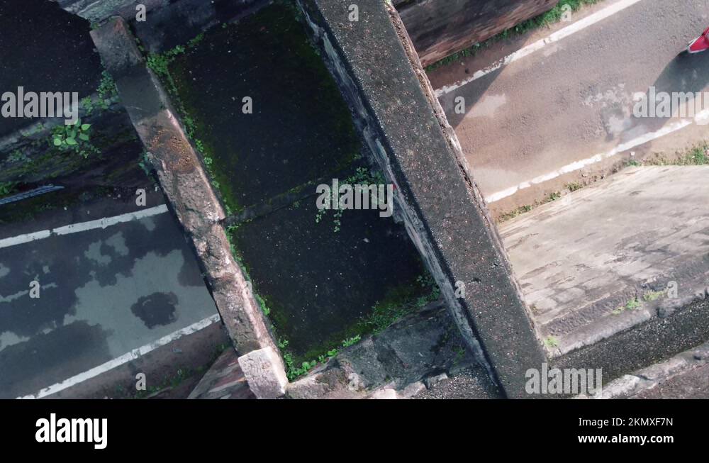 Drone view of Barabati Fort is a 13th-century fort built by the rulers ...