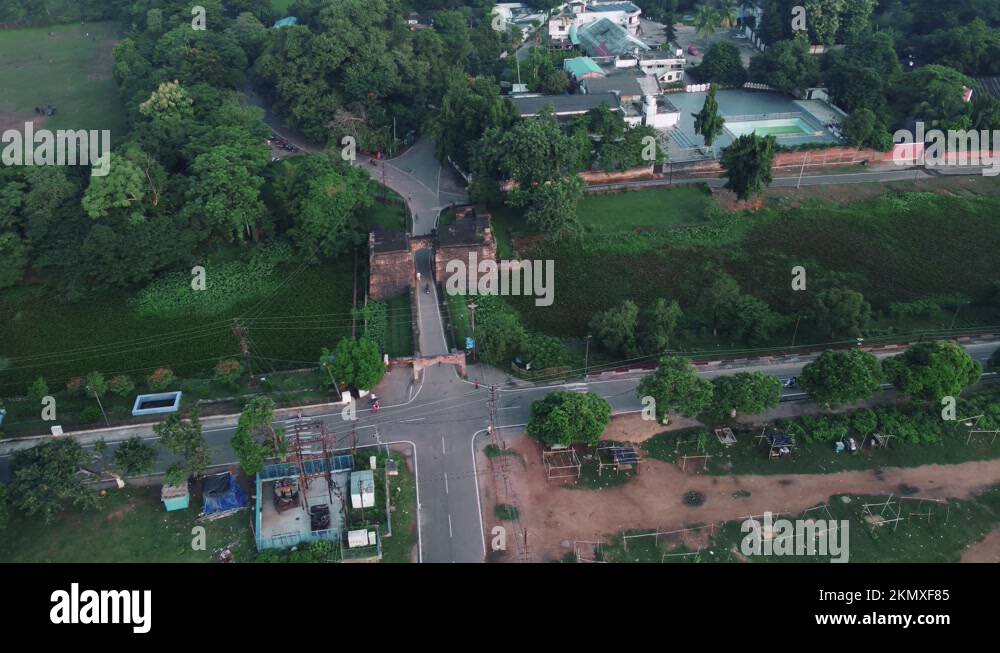Drone view of Barabati Fort. It is a 13th-century fort built by the ...