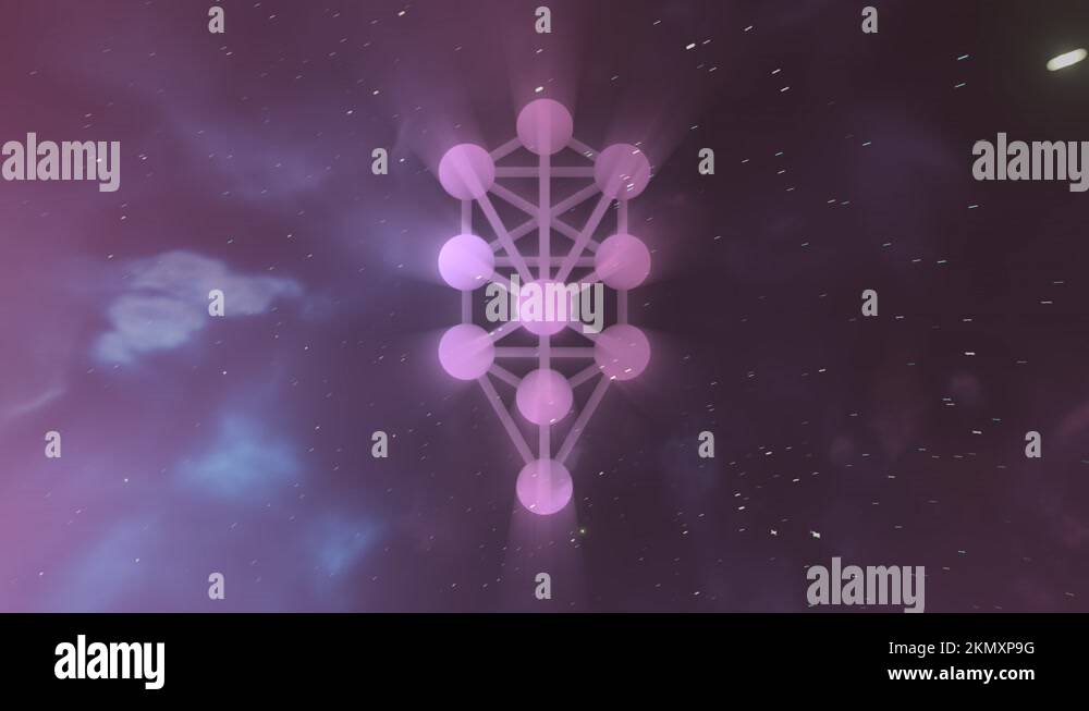 Beautiful Relaxing Animation Loop of the Tree of Life with a Cosmos ...