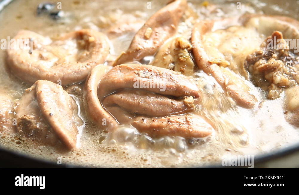 Boiling pork intestines with five-spice powder or Pa-lo, Thai famous ...