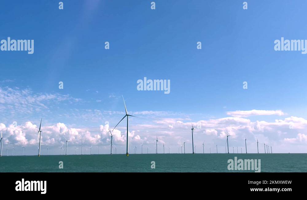 Wind power plant with many turbine windmill generating alternative ...