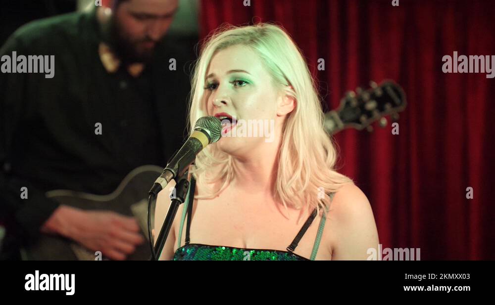 Female blonde singer Stock Videos & Footage - HD and 4K Video Clips - Alamy
