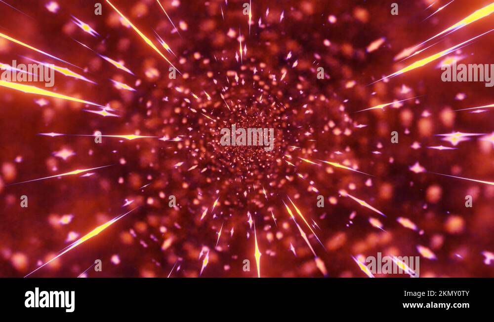 particles and light rays build an outer space galaxy wormhole in a cool ...