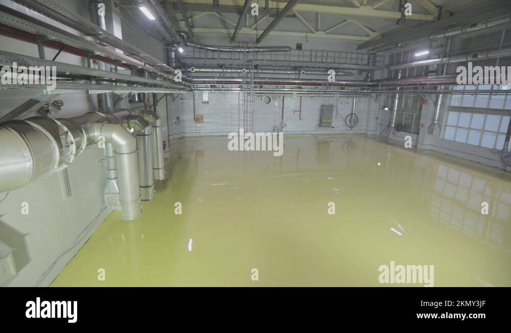 A panoramic view of the workshop with a layered floor. new workshop ...