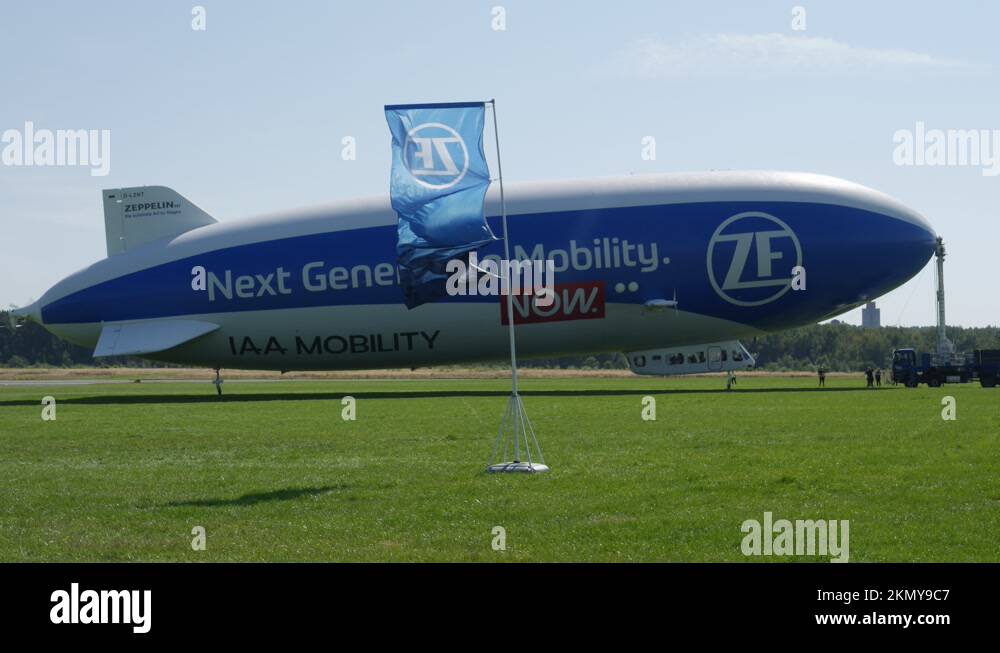 The largest zeppelin in the world above Katowice Stock Video Footage ...