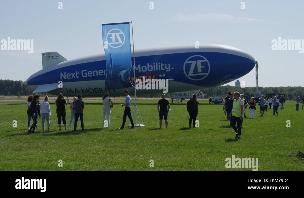 The largest zeppelin in the world above Katowice Stock Video Footage ...