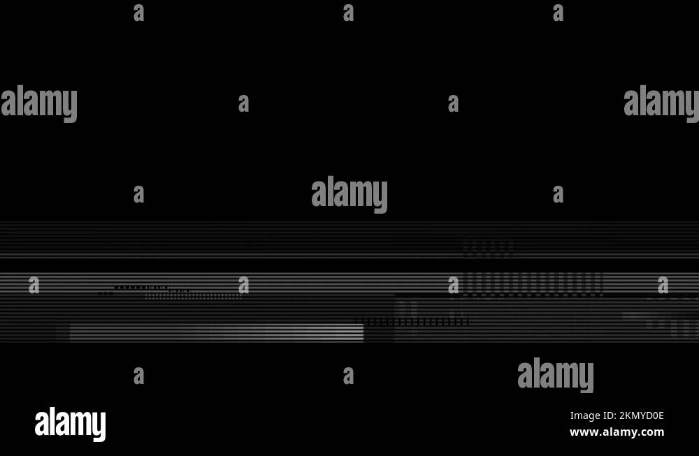 Noise and interference on the screen surface Stock Video Footage - Alamy