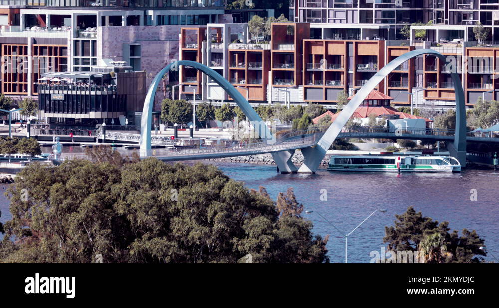 Perth, Western Australia, Circa 2020s : Elizabeth Quay and ferries on ...