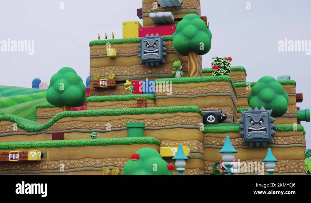 Super Nintendo Land Yoshi Theme Park Ride at Universal Studios Japan ...