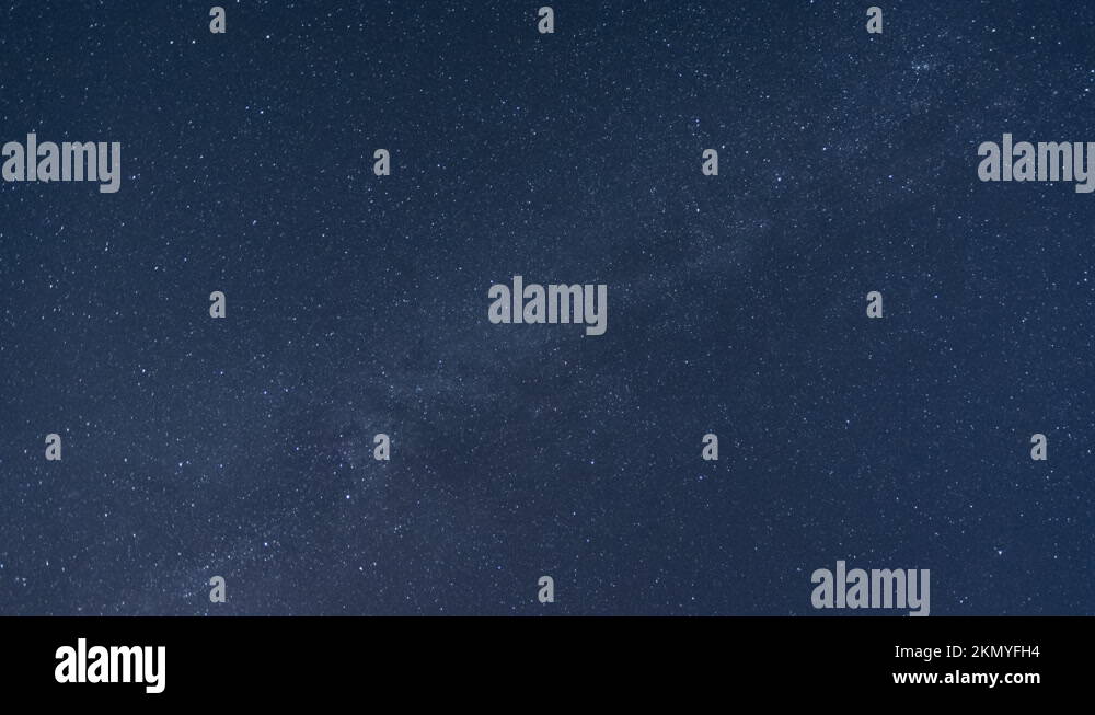 Milky Way and Stars Moving Across the Night Sky, Time Lapse Stock Video ...