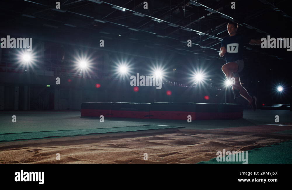 Man long jump gym Stock Videos & Footage - HD and 4K Video Clips - Alamy
