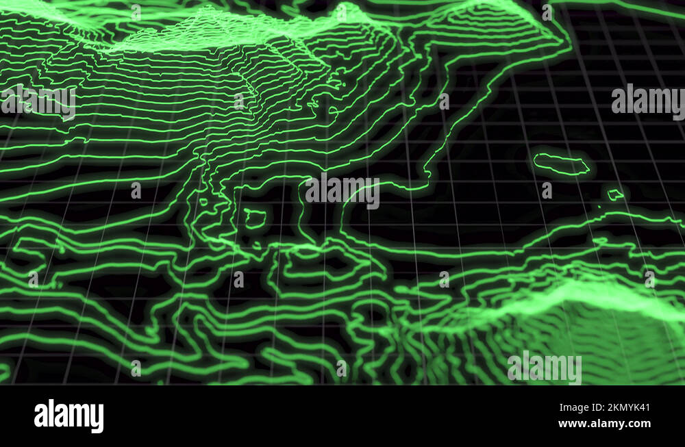 3d topographic map outline Stock Videos & Footage - HD and 4K Video ...