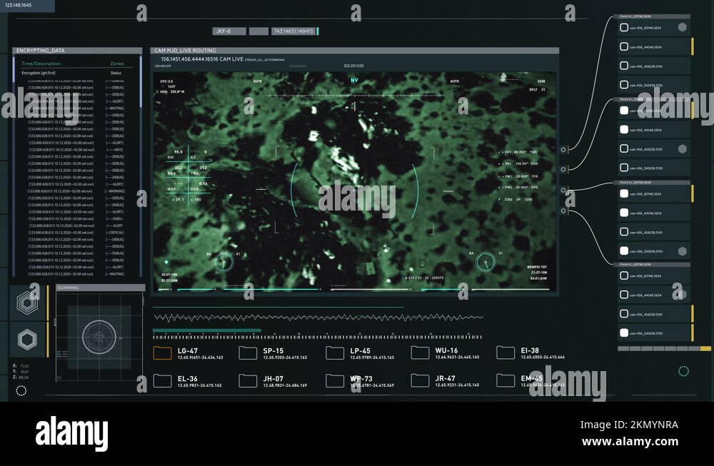 Drone Control Interface Spy Controls Combat Drone In Modern Secret