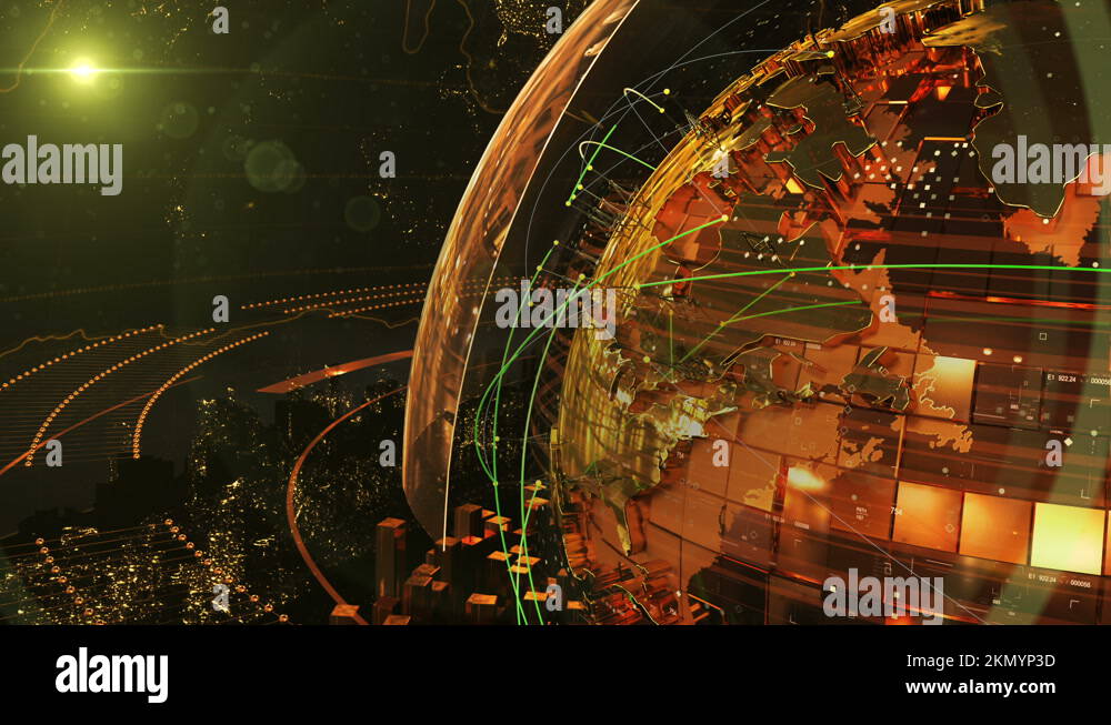 Globe Earth.World.Broadcast design.News. Globe Earth rotation.World map ...