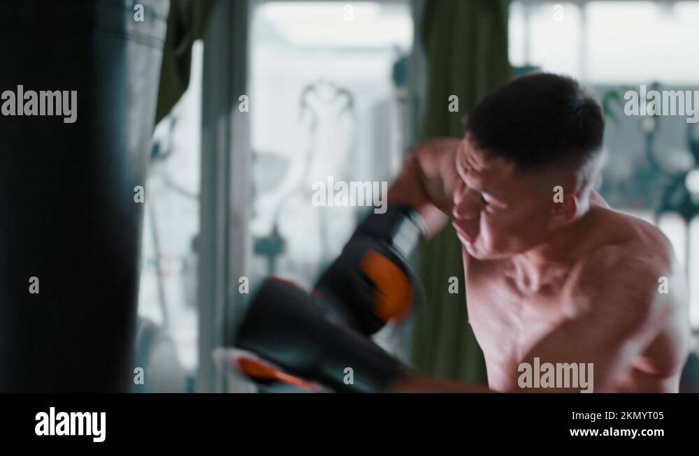 Boxing training young man fighting Stock Videos & Footage - HD and 4K ...