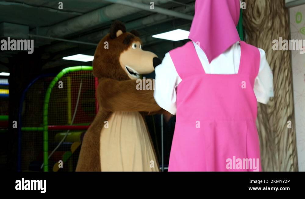 Animators with costumes of fairy-tale characters from the Russian ...