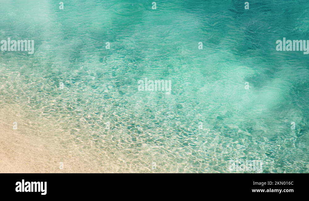 Cinematic water background 4K, Beautiful teal color water steaming ...