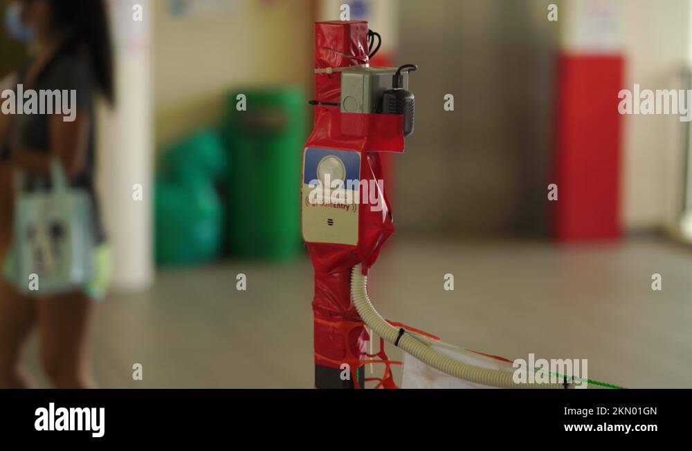 People using the phone to check in safe entry , trace together Stock ...