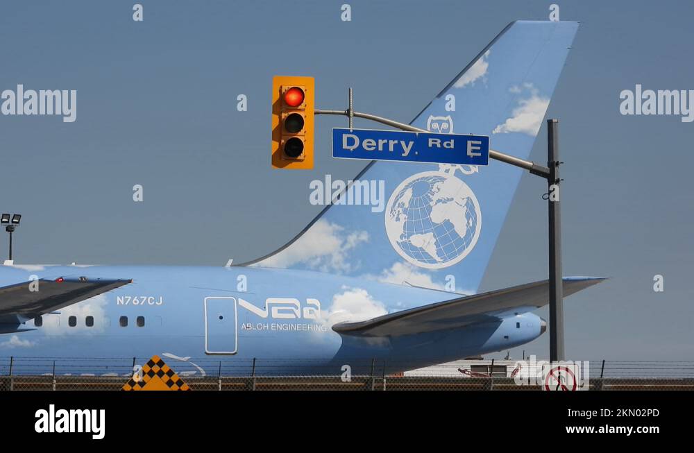 Empennage Of Private Jet Plane Of Famous Rapper Drake Parked At The ...