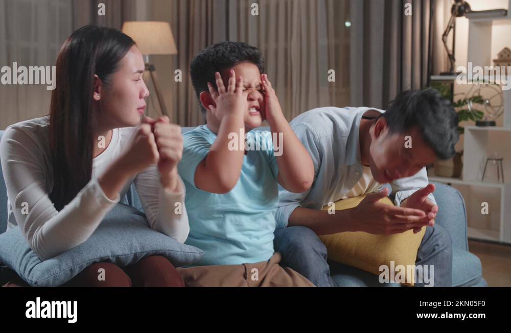 Upset Asian Family Is Frustrated About The Loss Of The Team In Game ...