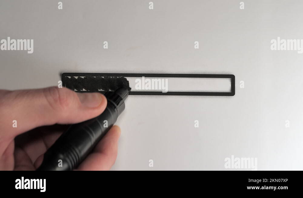 The animated concept idea of the black progress bar Stock Video Footage ...