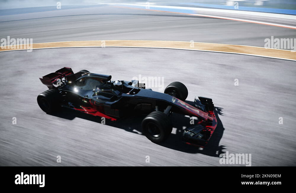 Race car. Very fast driving. Succes concept. Realistic 4K animation ...