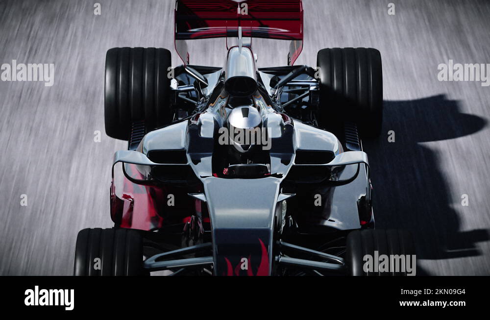 Race car. Very fast driving. Succes concept. Realistic 4K animation ...
