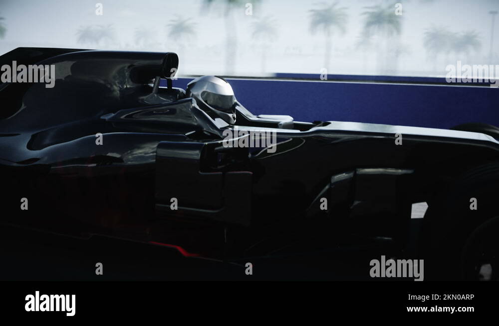 Race car and racer. Very fast driving. Succes concept. Realistic 4K ...