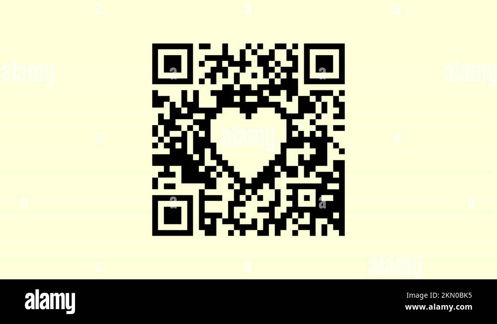 Qr Code For Nft Seamless Looped Concept For Non Fungible Token Stock