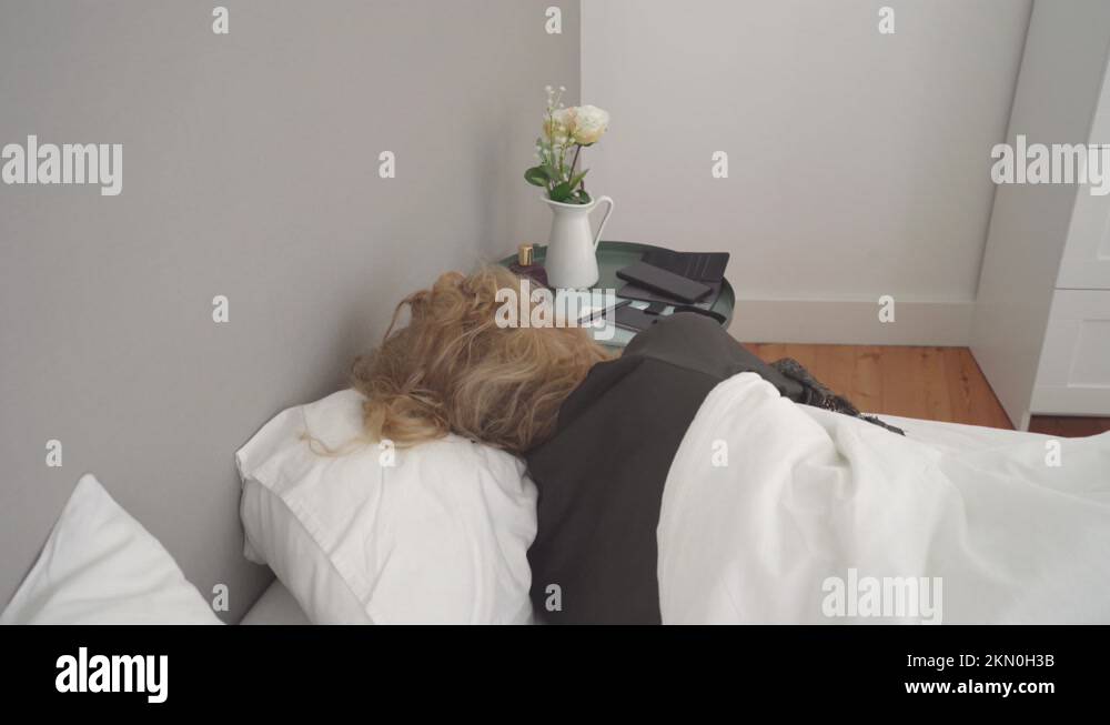 Woman sleeping in bed back view Stock Videos & Footage - HD and 4K ...