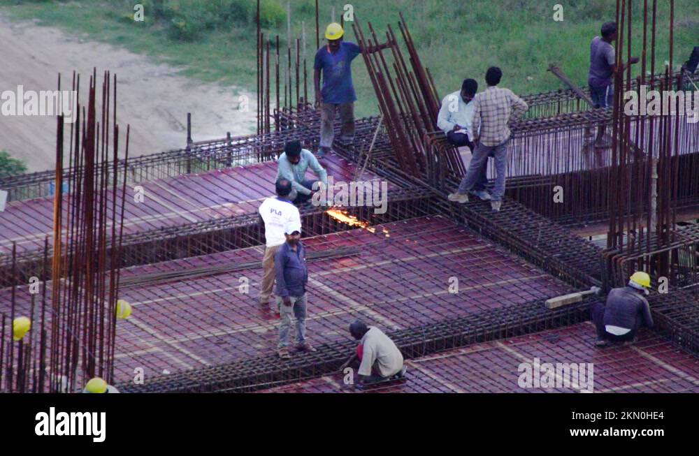 Construction rebar on roof Stock Videos & Footage - HD and 4K Video ...