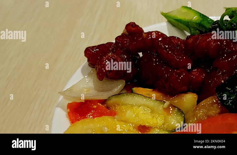 Rotating Chinese Food Buffet All You Can Eat piled on varying exotic ...