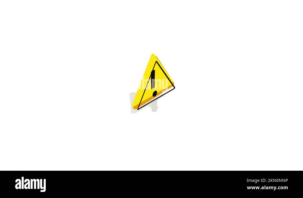 Icon warning sign Stock Videos & Footage - HD and 4K Video Clips - Alamy