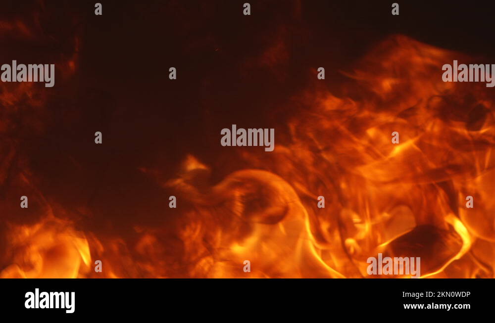 Lava fire, flames. Smelted, molted stone slag burning effect. Chromakey ...