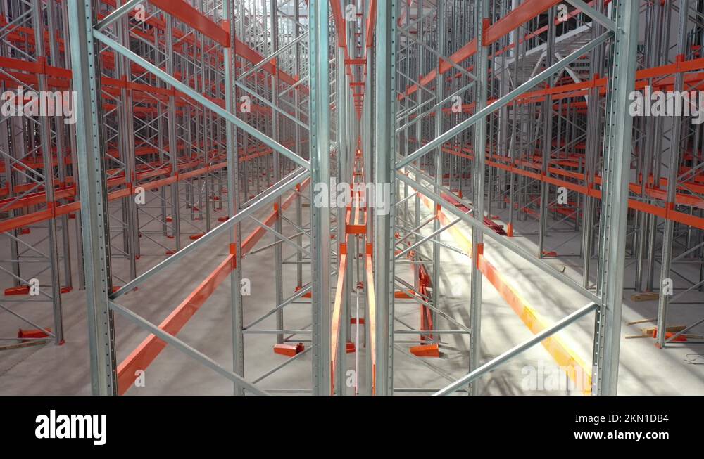 Footage from the inside of a storage facility under construction ...