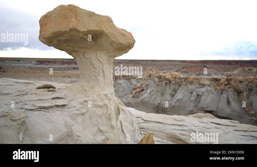 Hoodoo in Mushroom Shape, Surreal Natural Rock Formation in Desert ...