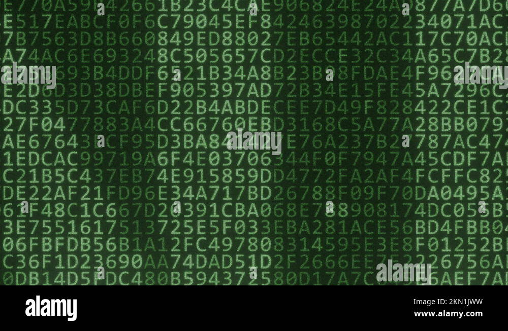 Mining Text Consisting Of Many Symbols On Computer Monitor 3d Animation Stock Video Footage Alamy