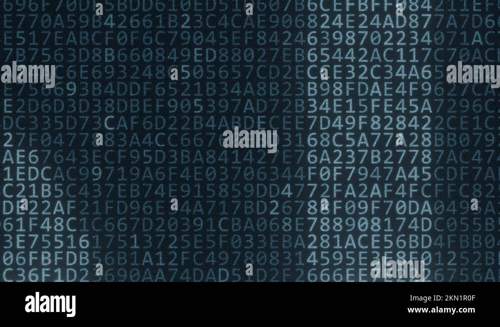 SYSTEM text consisting of many symbols on computer monitor. 3d ...