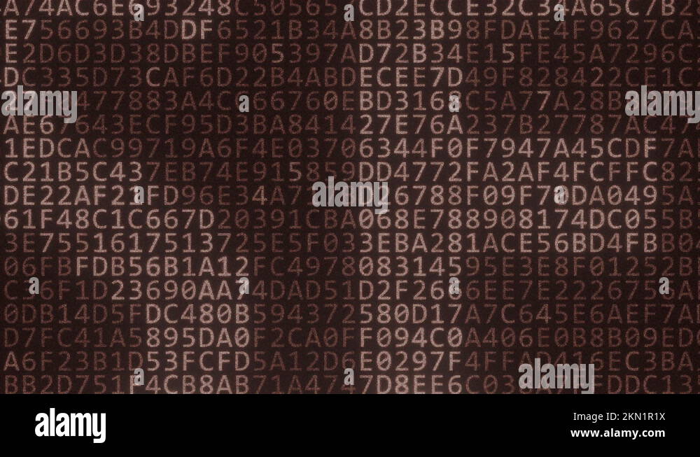 TOP SECRET text made with many symbols on computer screen, 3d animation ...