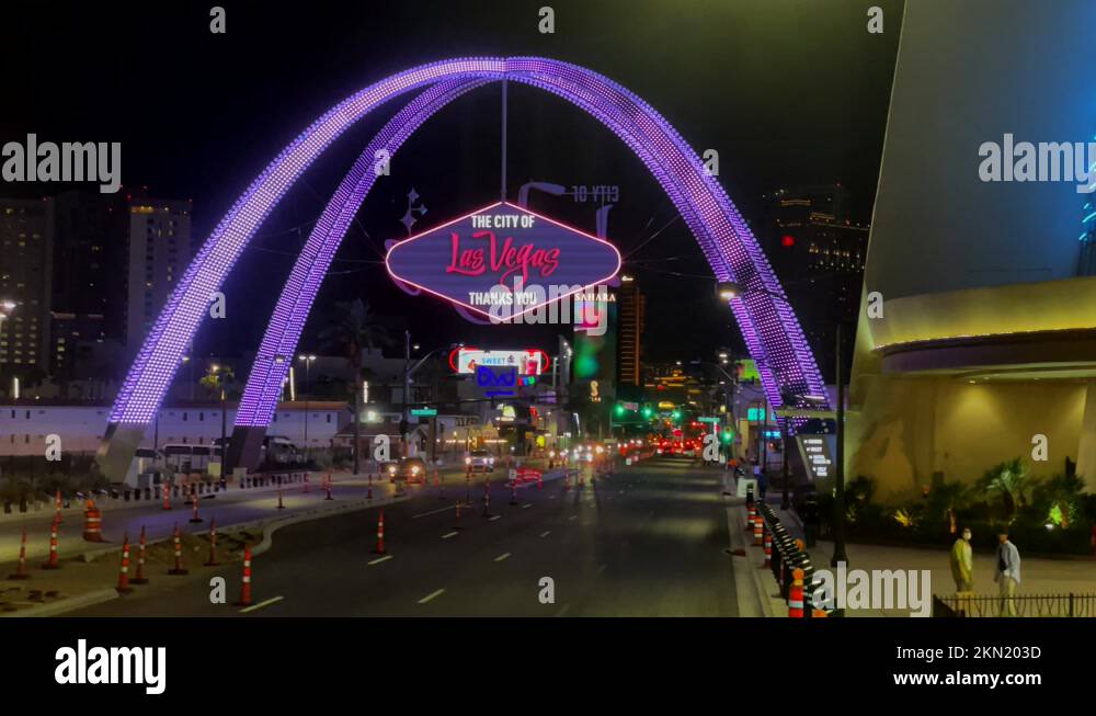 The City of Las Vegas Thanks You Sign near The Strat Stratosphere hotel ...